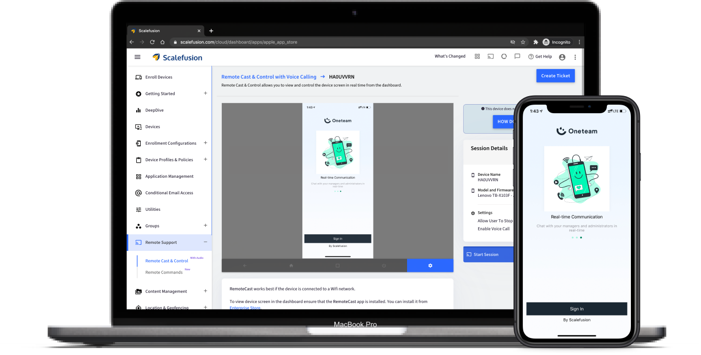 Remote Support | Remotely Troubleshoot Device Issues - Scalefusion