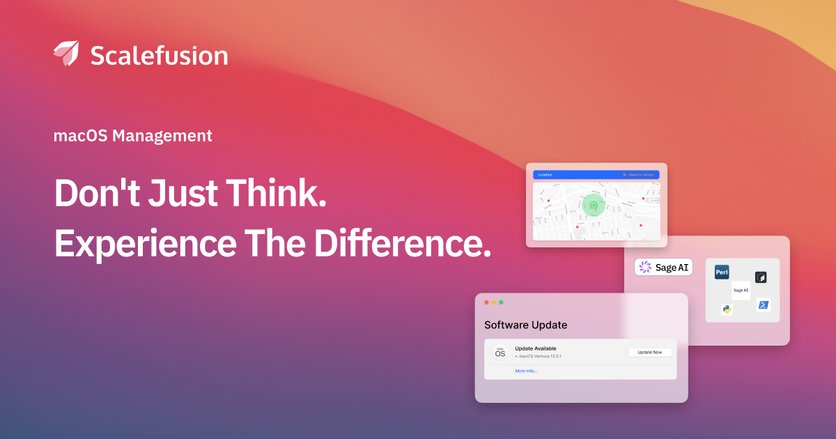 Secure and seamless macOS management with Scalefusion Secure and seamless macOS management with Scalefusion