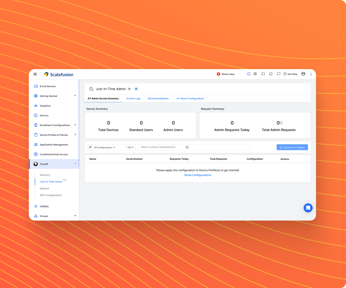 Just-in-Time Access for Admins | Scalefusion OneIdP
