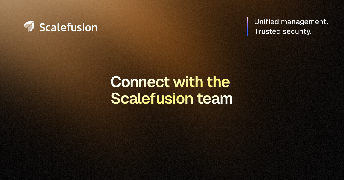 Contact Us - Scalefusion